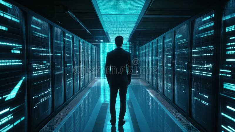 Programmer at a Privacy Data Leak Analysis Screen in a Big Data Server ...