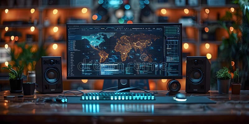 A Programmer Reviewing Code on a Computer in an it Office. Concept Code ...