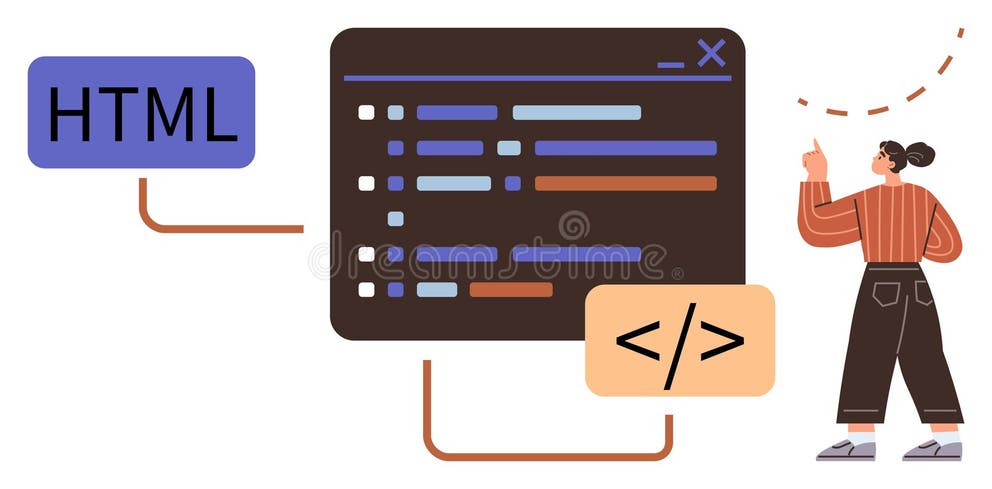 Programmer Reviewing Code with HTML and Coding Tags in Collaborative Software Development ...