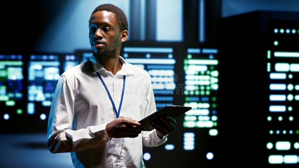 Programmer Running Server Diagnostics Stock Image - Image of autonomous, complex: 288995005