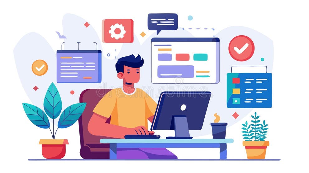 The Programmer S Hands Move with Practiced Ease, Demonstrating ...