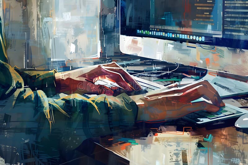 A Programmer S Hands Skillfully Code on a Keyboard, Creating Software with Precision and Focus ...