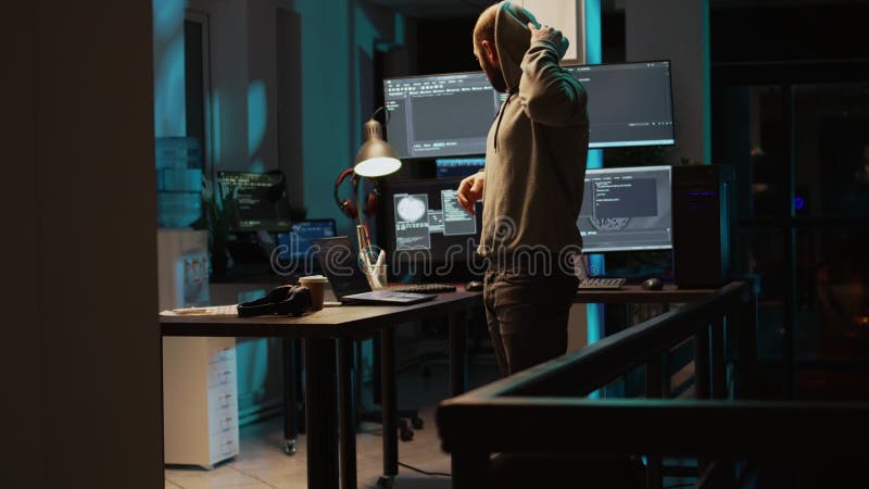 Programmer Sleeping and Falling with Chair in Office Stock Footage ... Programmer Sleeping and Falling with Chair in Office Stock Footage ...