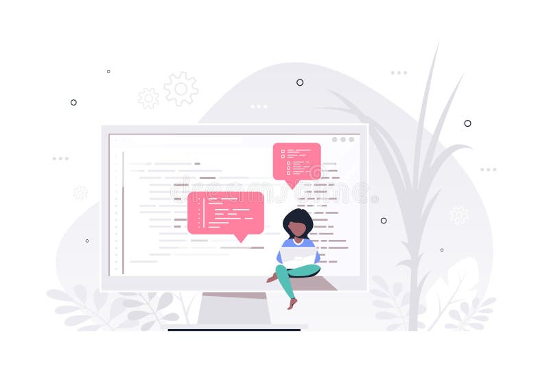 Programmer stock vector. Illustration of development - 63585838