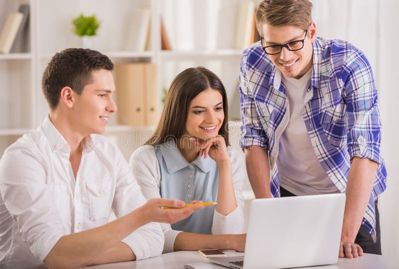 Programmer team stock image. Image of occupation, cheerful - 55616671