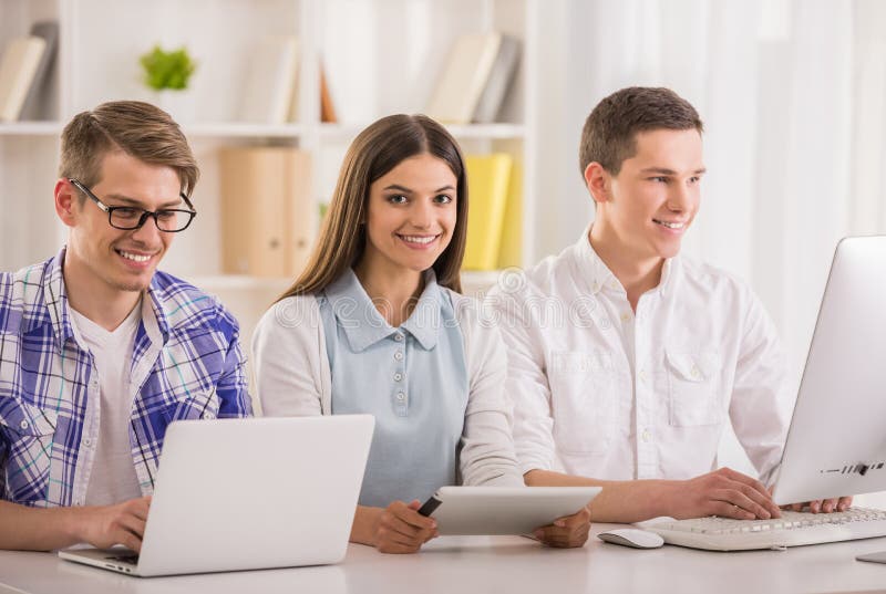 Programmer team stock image. Image of advertising, computer - 55616587