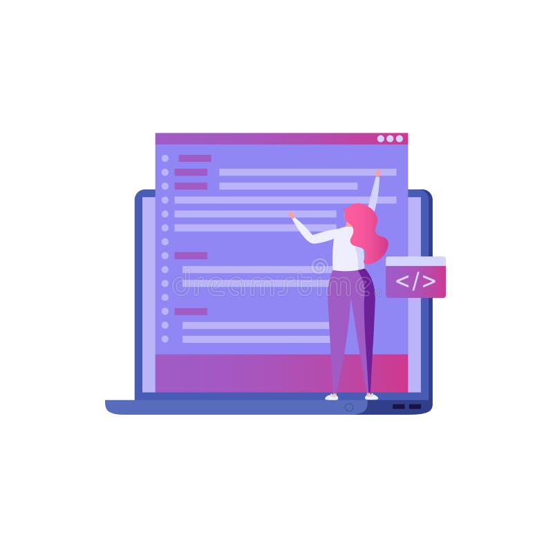 Programmer Woman Stock Illustrations 5 832 Programmer Woman Stock