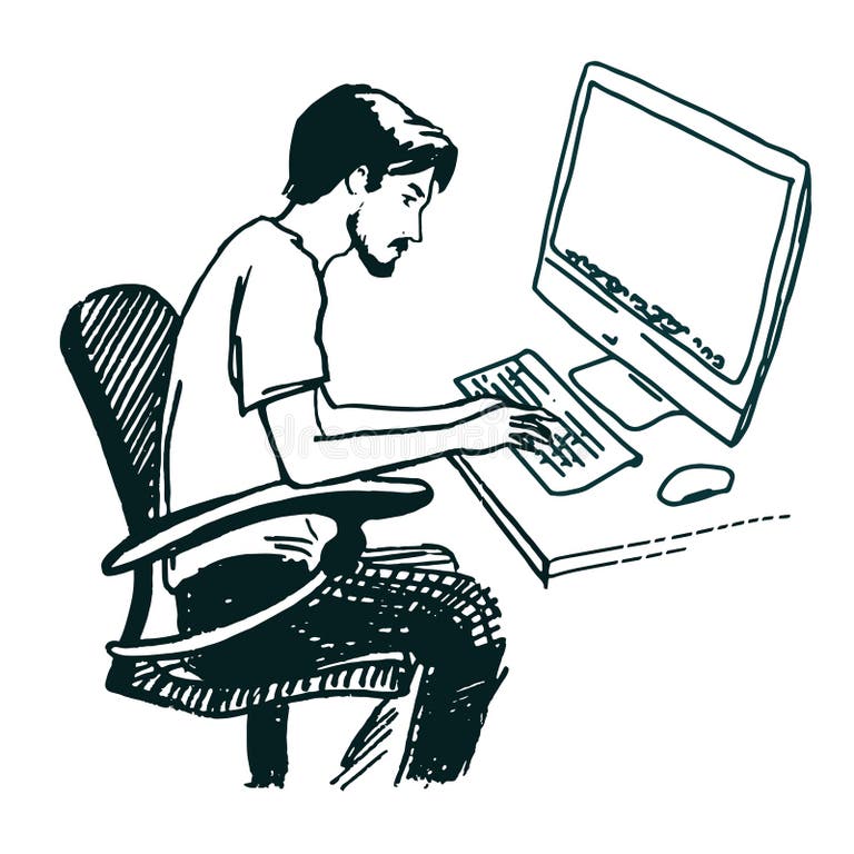 Programmer Sketch Stock Illustrations – 1,195 Programmer Sketch Stock ...