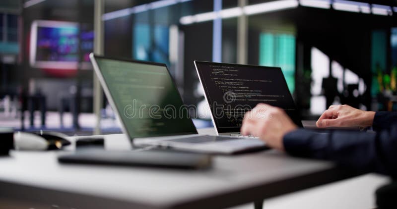 Programmer Woman Coding on Computer Stock Photo - Image of coding ... Programmer Woman Coding on Computer Stock Photo - Image of coding ...