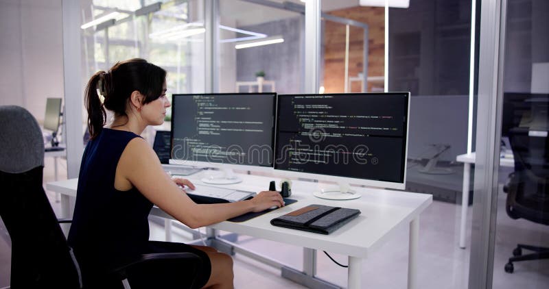 Programmer Woman Coding stock image. Image of closeup - 254048813 Programmer Woman Coding stock image. Image of closeup - 254048813