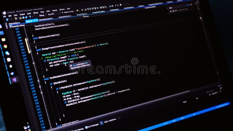 The Code Of The Website On The Computer Monitor The Programmer At Work