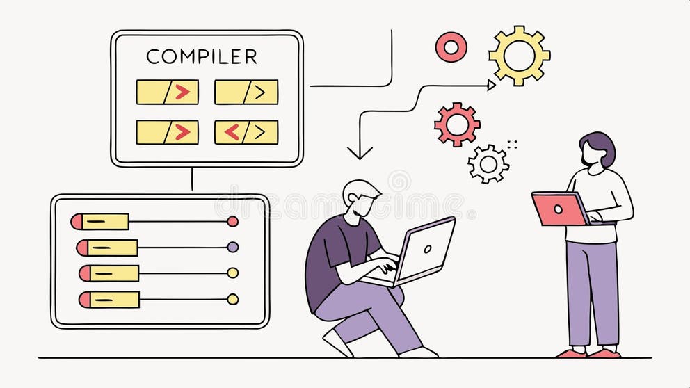 Programmer At Work Coding And Software Development Vector Design Generative Ai Stock Vector