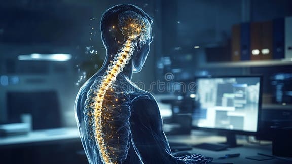 Programmer Working with Artificial Intelligence and Futuristic ...