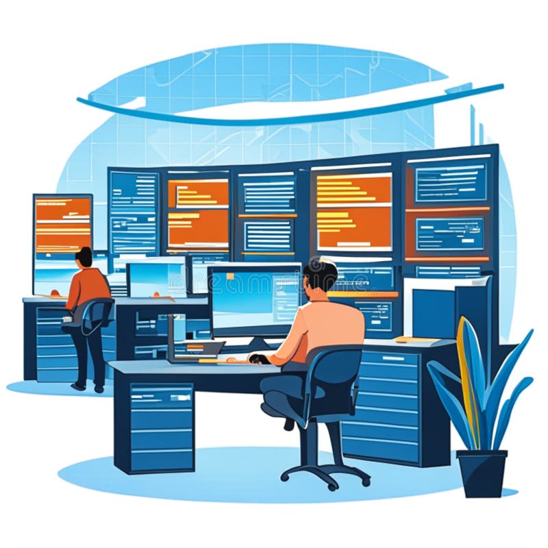 Programmer Working At Computer Desk Programmer Programming Code Programmer Coding Software