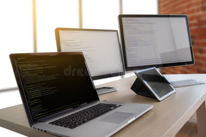 Programmer Working Developing Programming Technologies Web Design 6730
