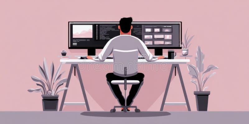 Programmer Designing Code Stock Illustrations – 621 Programmer Designing Code Stock ...