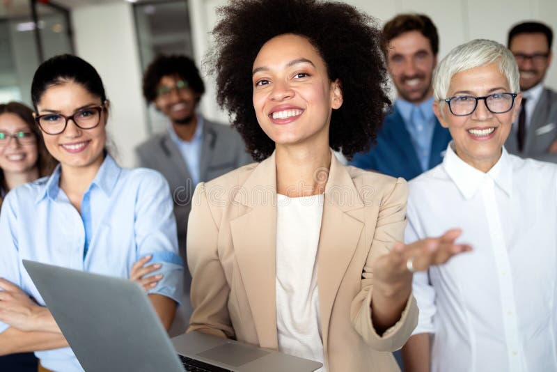 Programmer Working in a Software Developing Company Office. Staff ...