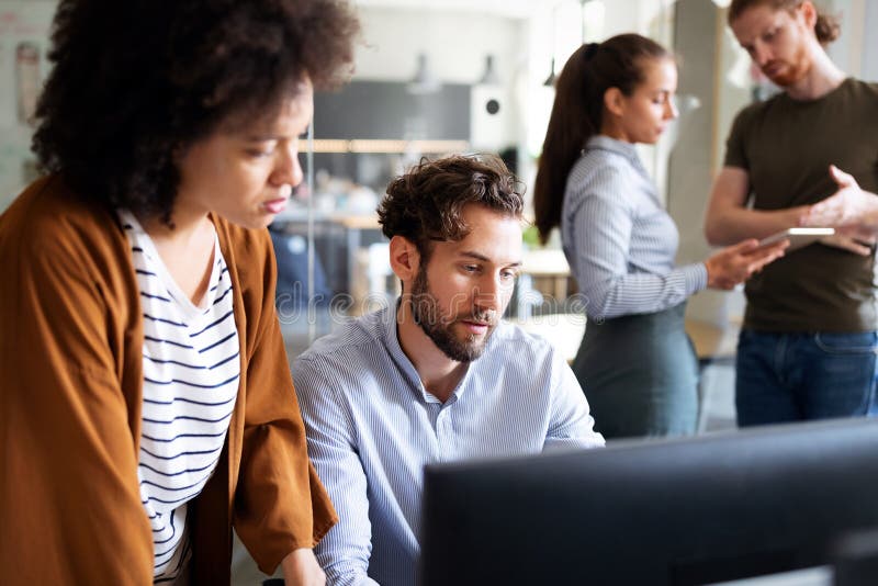 Programmer Working in a Software Developing Company Stock Photo - Image ...