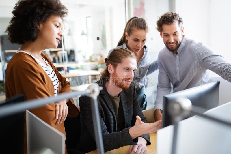 Programmer Working in a Software Developing Company Stock Image - Image ...