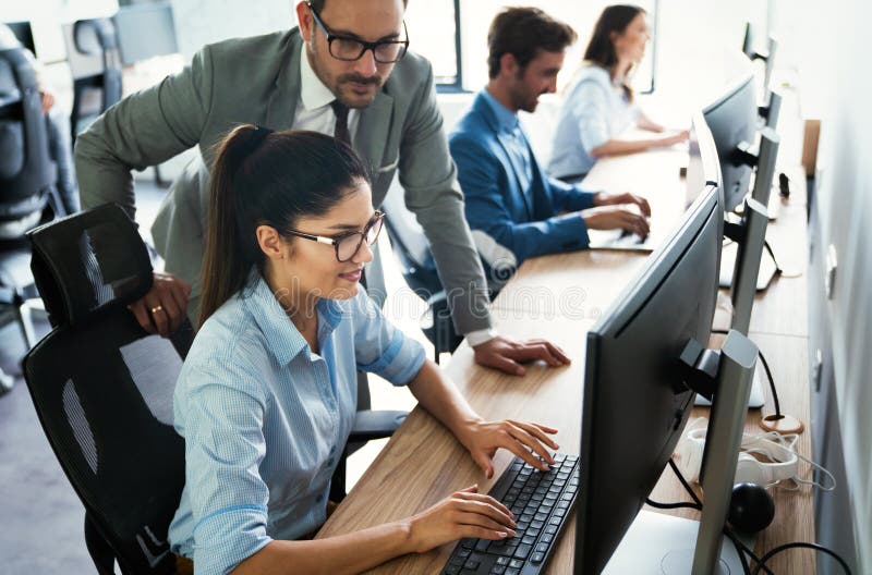 Programmer Working in a Software Developing Company Stock Photo - Image ...