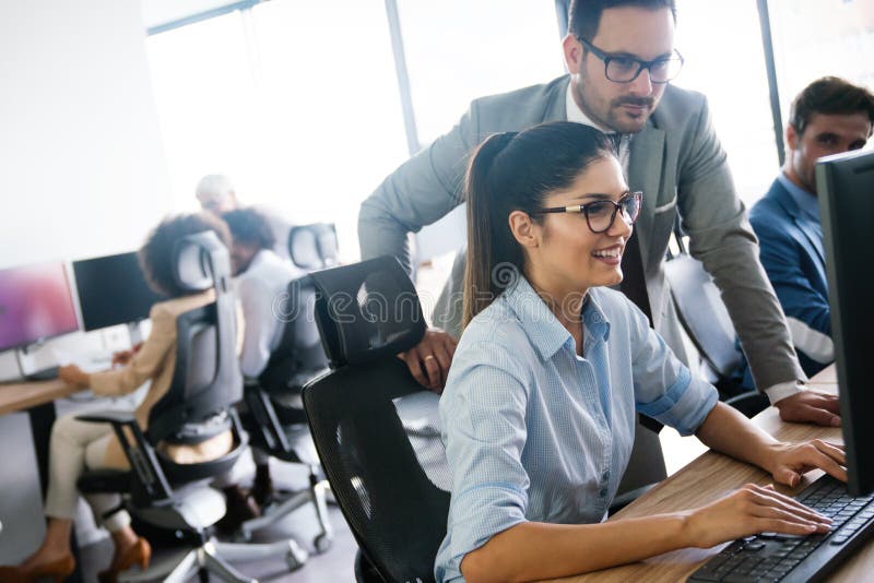 Programmer Working In A Software Developing Company Stock Image Image Of Device Casual 199260555