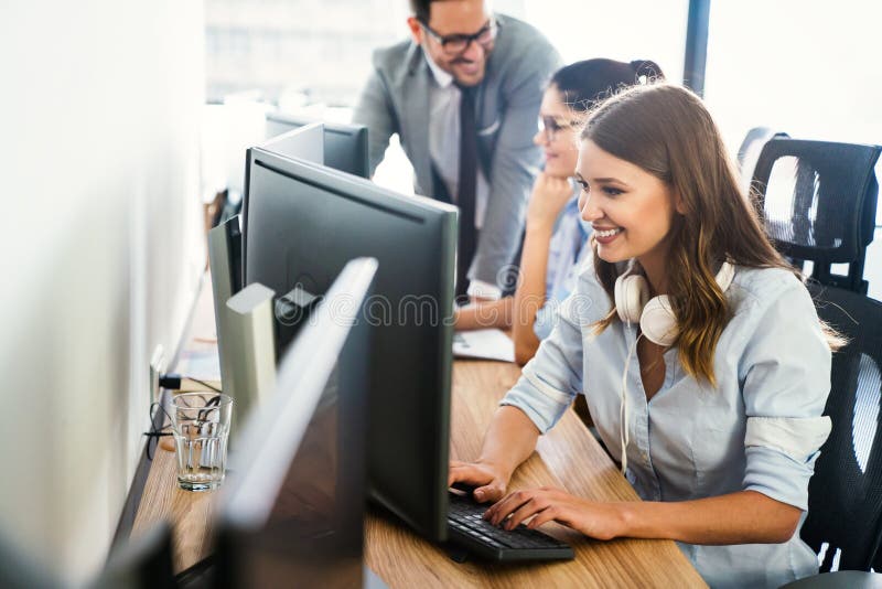 Programmer Working in a Software Developing Company Stock Photo - Image ...