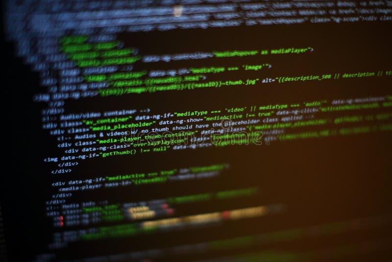 Programmer Workplace Big Data Storage And Cloud Computing Representation Programming Code