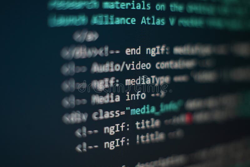 Programmer Workplace. Big Data Storage And Cloud Computing Representation. Programming Code ...