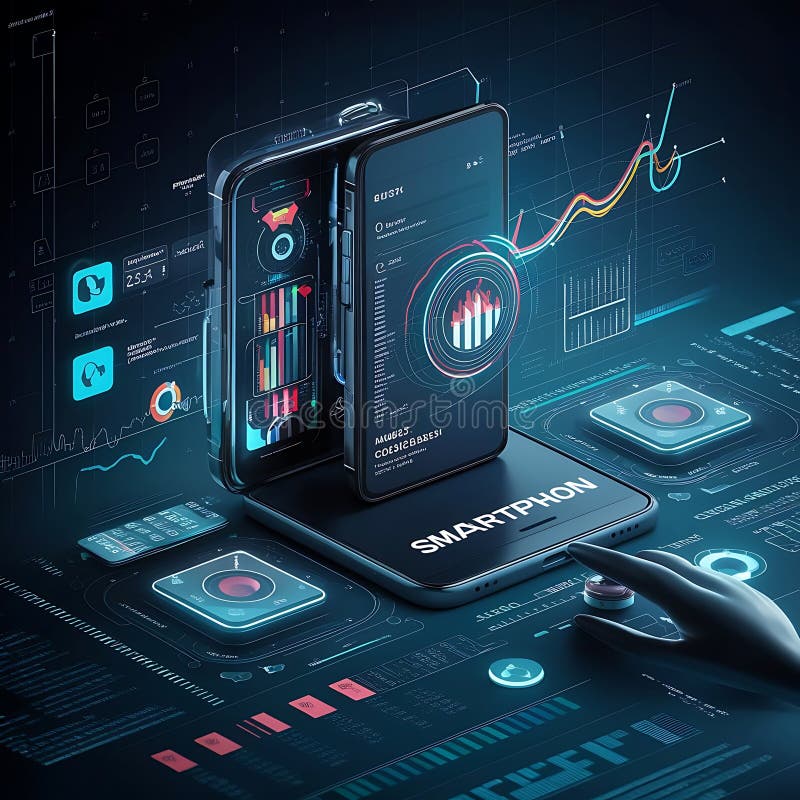 Innovative Digital Workspace with Advanced Analytics Tools Stock ...