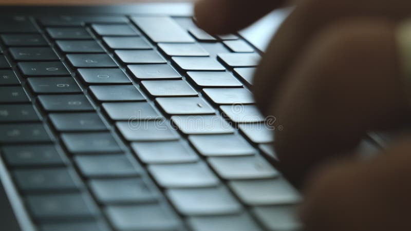 Programmer Writing Code on a Laptop Keyboard Montage Stock Footage ...