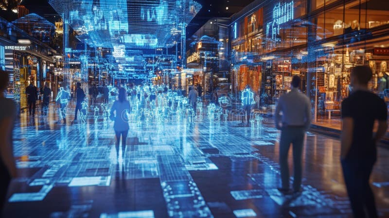 Programmers Analyzing Customer Behavior Using Augmented Reality in a ...