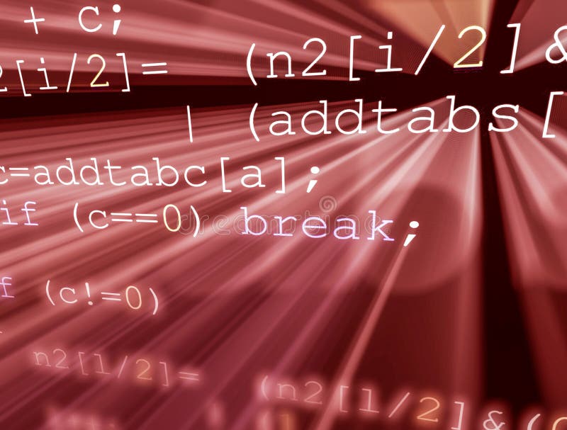 Programmers Code Abstract Screen Of A Software Developer Source Code Background With Light