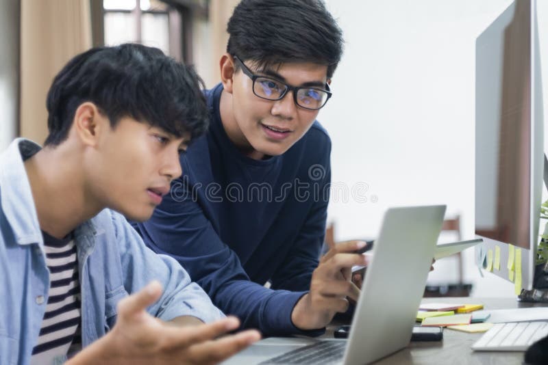 Programmers And Developer Teams Are Coding And Developing Software Stock Image Image Of