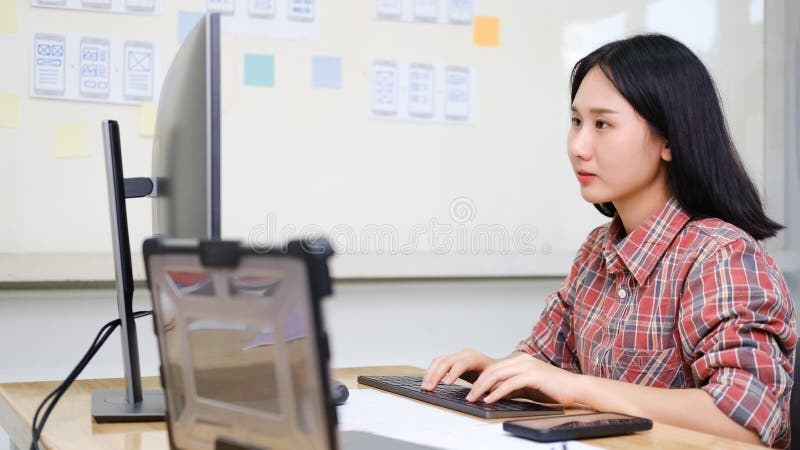 Programmers And Developer Teams Are Coding And Developing Software Stock Image Image Of