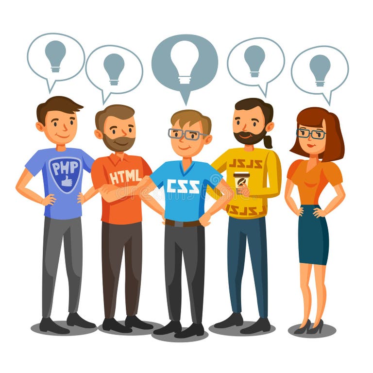 Programmers, Developers, Process Coding, Teamwork. Communication Editorial Stock Photo ...