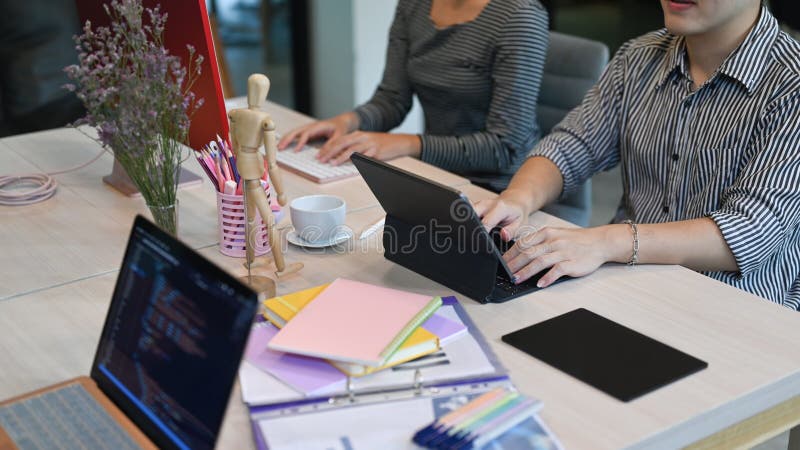 Team of Programmers Working on New Project at the Office. Stock Photo ...