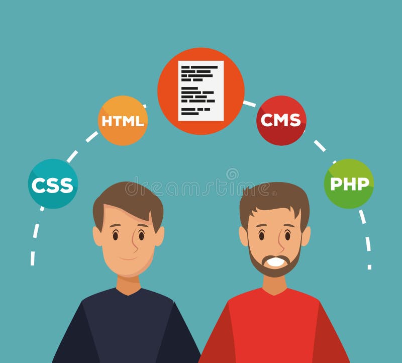 Software Programming Code Symbols In Black And White Stock Vector Illustration Of Internet
