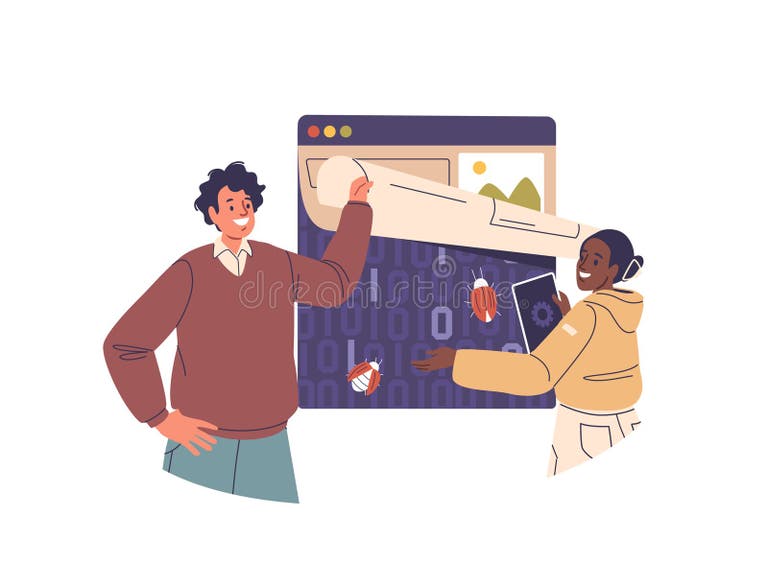 Programmers Team Characters Testing Website, Searching and Finding Bugs ...