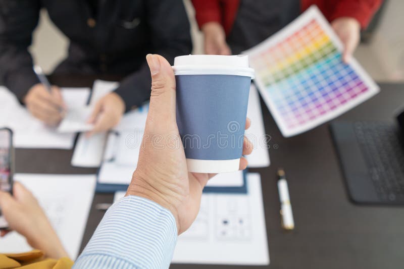 Programmers and UI Ux Designers Have Cup of Hot Coffee Together in ...