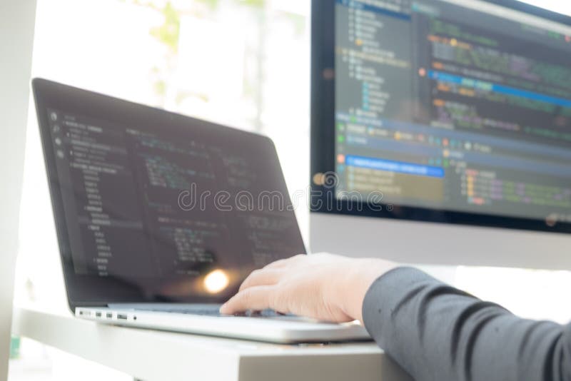 Programmers Work on the Development of Coding and Coding Technology on ...