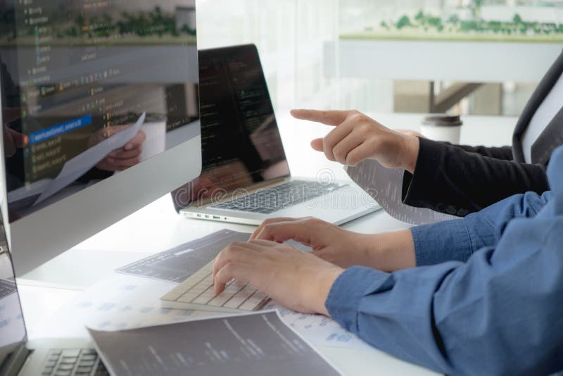 Programmers Work on the Development of Coding and Coding Technology on ...