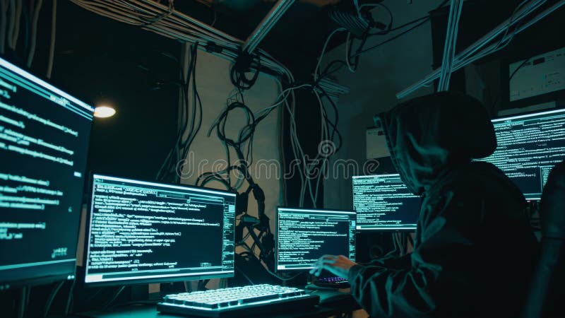 Focused Software Developers Coding Intently, Fingers Flying Across ...