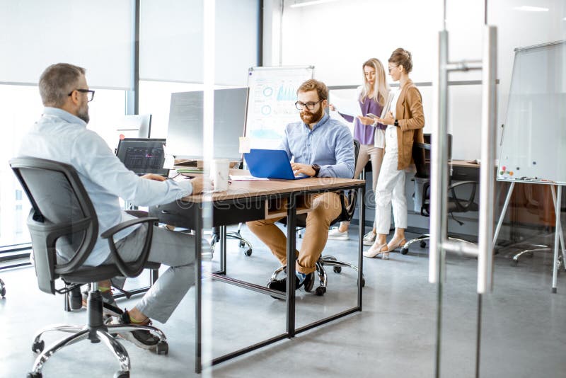 Programmers Working at the Office Stock Photo - Image of cooperation ...