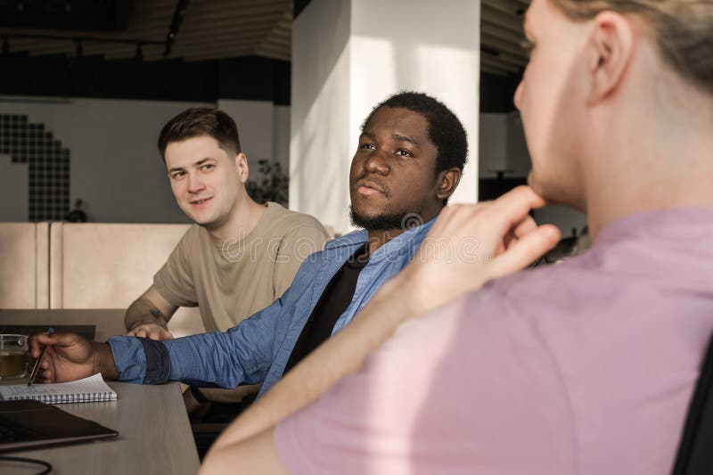 Programmers Working in the Office of a Software Development Company. Coding Technologies, Site ...