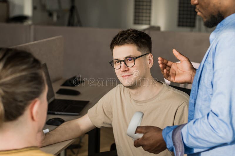 Programmers Working in the Office of a Software Development Company ...