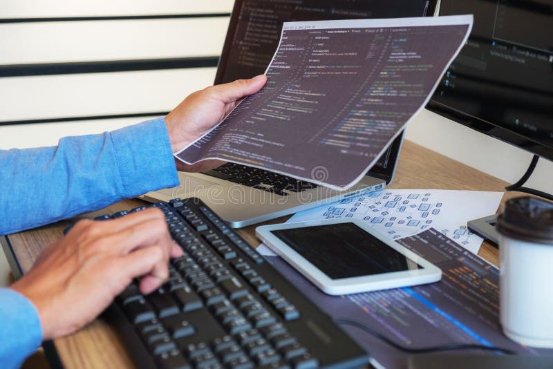 Programmers Working In Programming Programmer Developer And Coding Technology Website Design