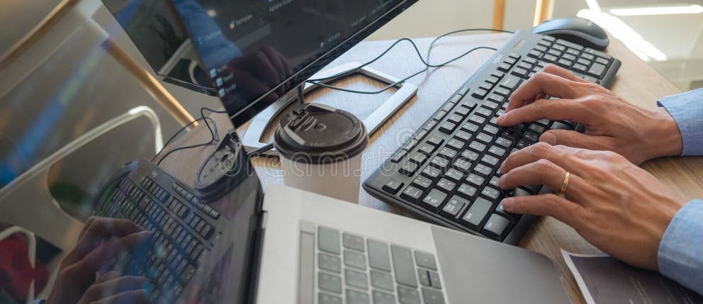 Programmers Working in Programming Programmer, Developer and Coding Technology Website Design ...