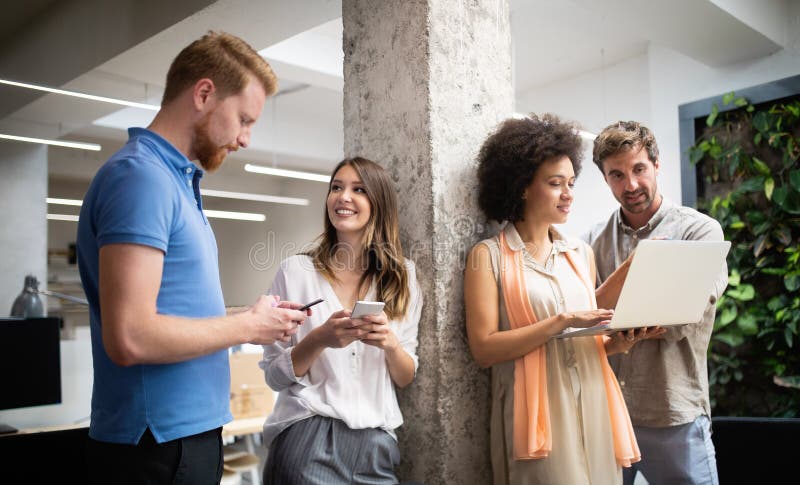 Programmer Working in a Software Developing Company Office Stock Photo ...