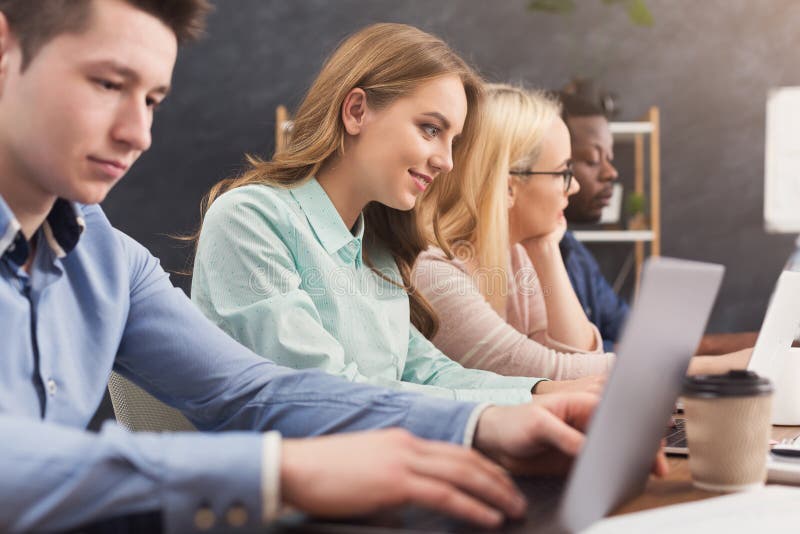 Programmers Working in Software Developing Company Stock Image - Image ...