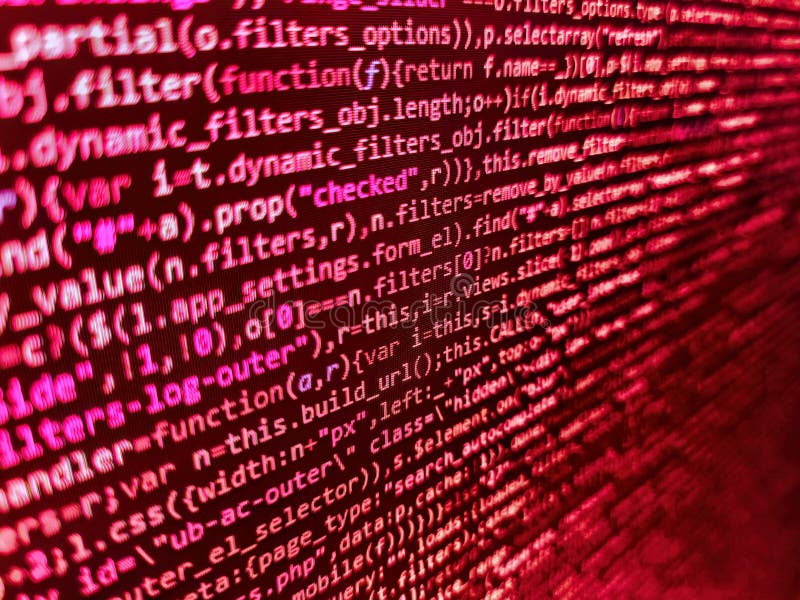 Programmierer Der Neue Zeilen Html Code Tippt Programmieren Von Javascript Auf Laptop